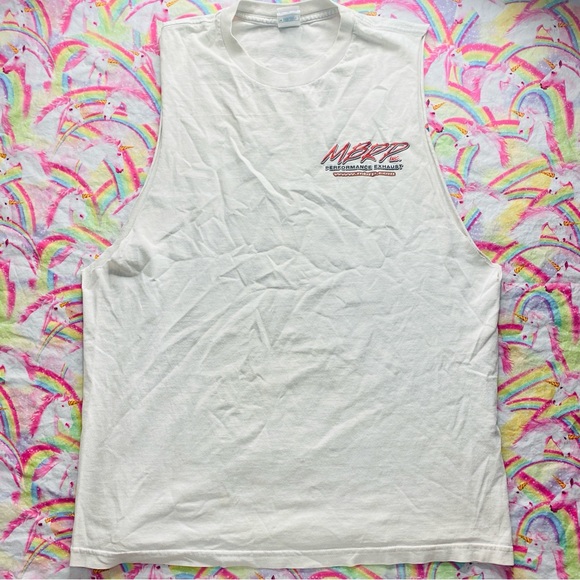 Shirts | Vintage Mbrp Unisex Race Car Cut Off Muscle Tee Tank Top T ...